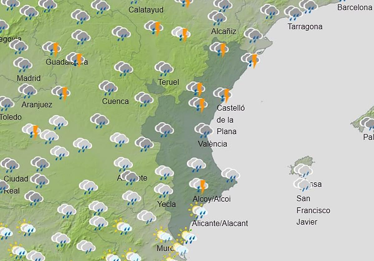 La previsión del tiempo en Valencia en Fallas: Aemet anuncia hasta cinco días con lluvia | Las ...